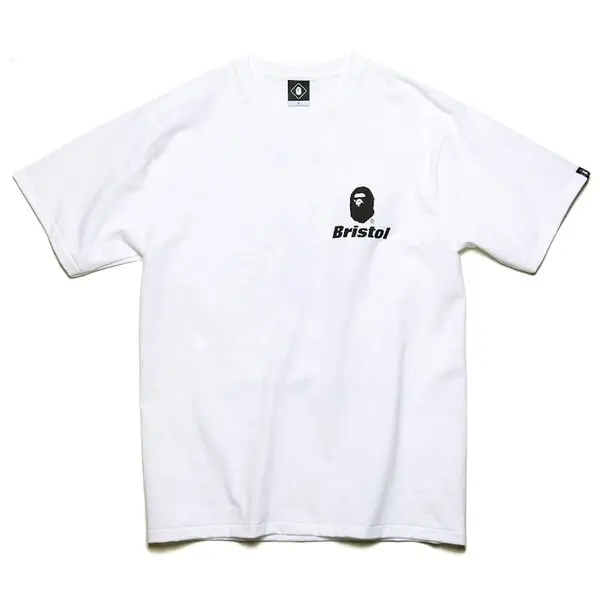 A BATHING APE X F.c.r.b. Back Emblem Tee Shirt - White
