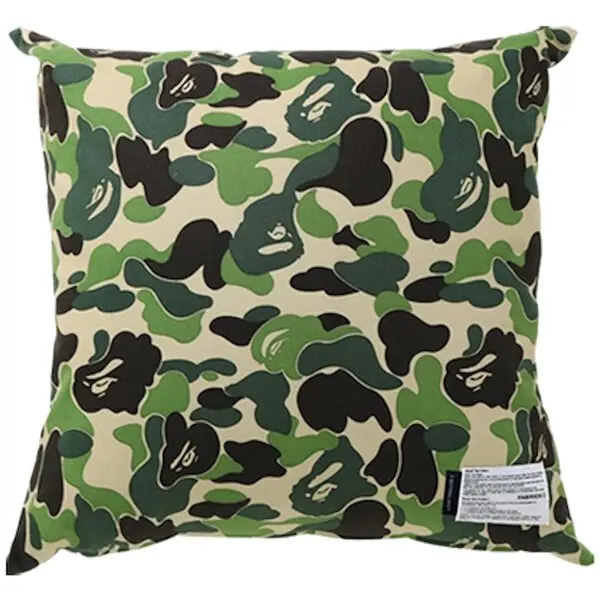 A BATHING APE X Fabrick Abc Camo Square Cushion - Green