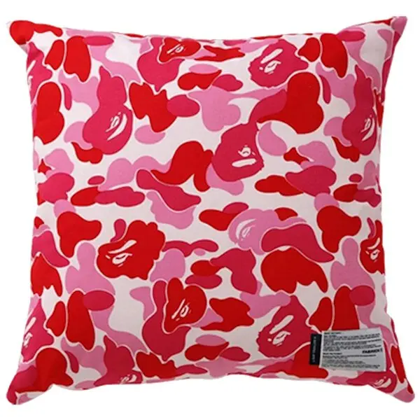 A BATHING APE X Fabrick Abc Camo Square Cushion - Pink