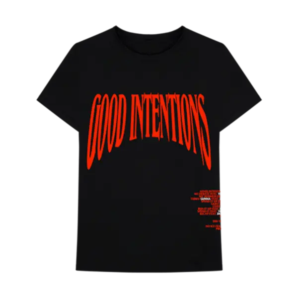 NAV X Vlone Good Intentions Tee Shirt - Black