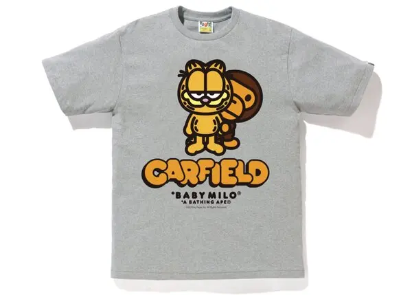 A BATHING APE X Garfield #3 Tee Shirt - Gray