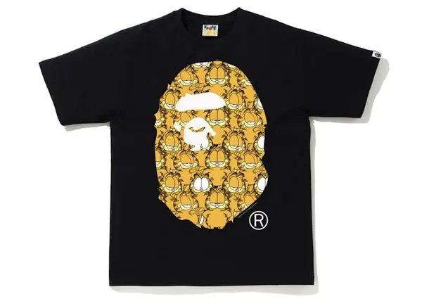 A BATHING APE X Garfield #6 Tee Shirt - Black