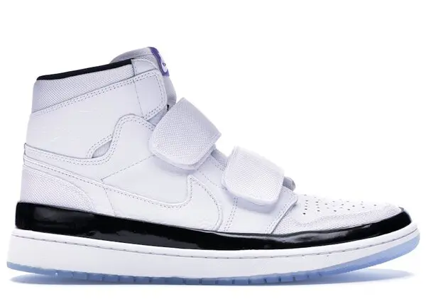 JORDAN 1 Retro High Double Strap Sneakers - White/black/dark Concord