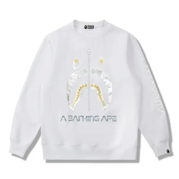 BAPE X Hajime Sorayama Shark Crewneck Sweatshirt - White