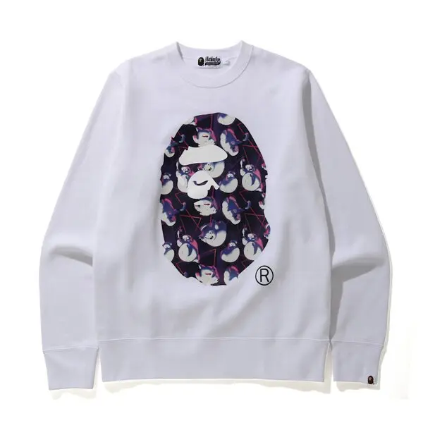 A BATHING APE X Ghostbusters Ape Head Crewneck Sweatshirt