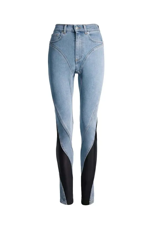 MUGLER H&m Spiral Panel Jeans