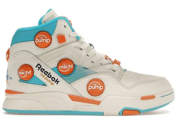MSCHF X Reebok Pump Omni Zone Ix Sneakers - White/blue/orange