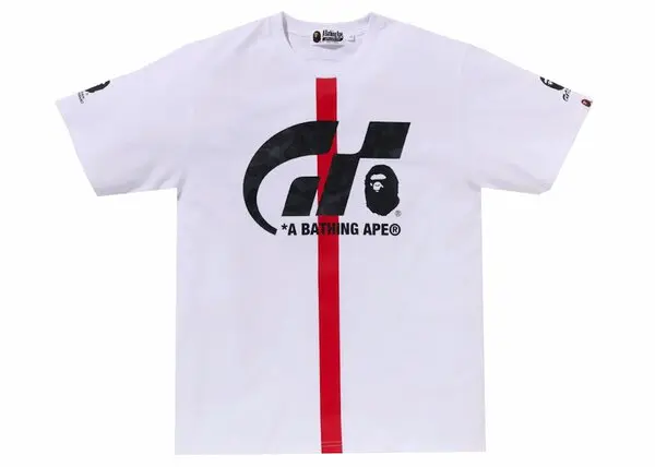 A BATHING APE X Gran Turismo Tee Shirt - White