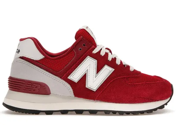 NEW BALANCE 574 Sneakers - Red/white