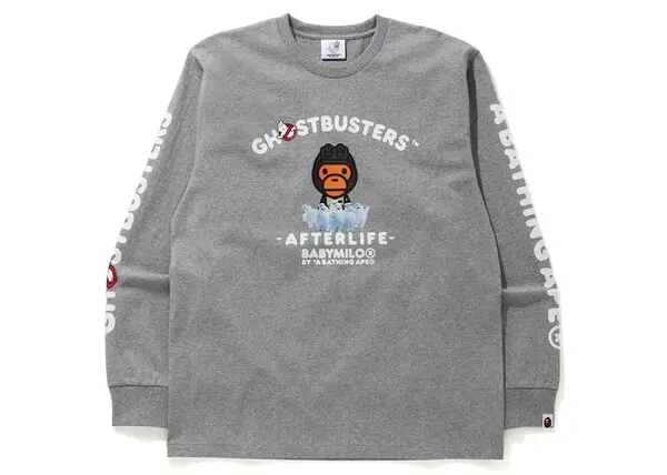 A BATHING APE X Ghostbusters Baby Milo Long Sleeve Tee Shirt
