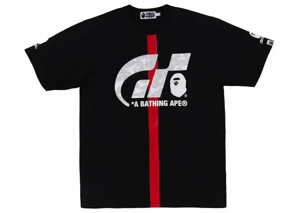 A BATHING APE X Gran Turismo Tee Shirt - Black