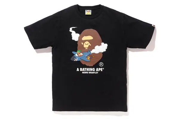 A BATHING APE X Hebru Brantley 1 Tee Shirt - Black