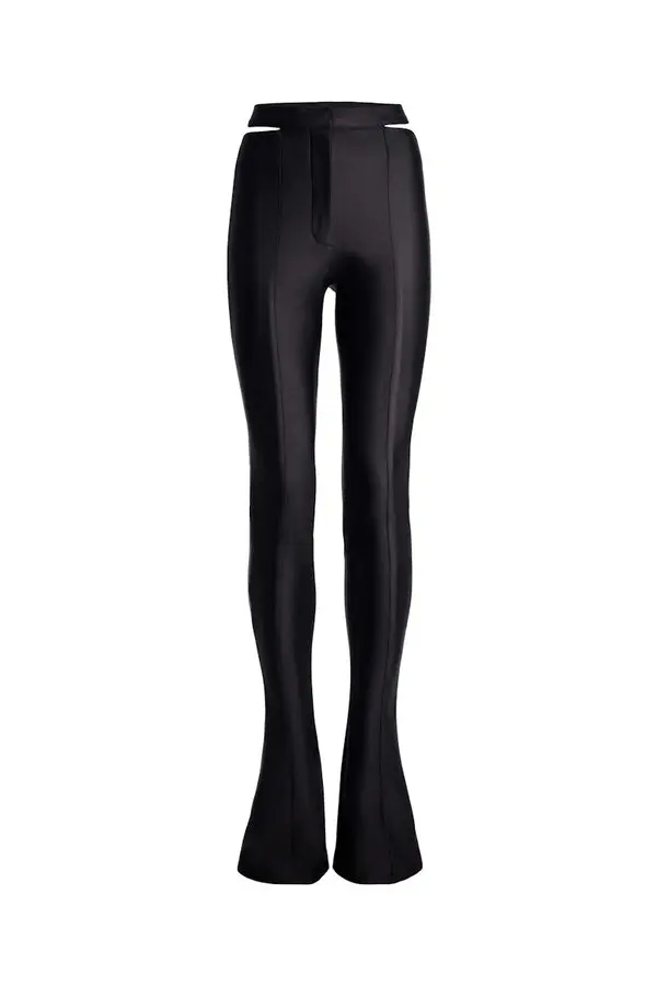 MUGLER Jersey Cutout Pants