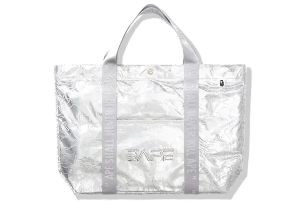 A BATHING APE X Hajime Soratama Tote Bag - Silver