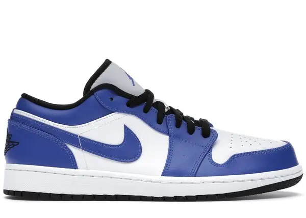 JORDAN 1 Low - White/game Royal/black