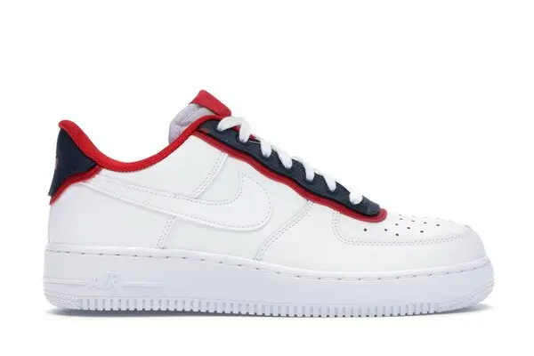 Nike Air Force 1 Low Double Layer - White/obsidian/university Red