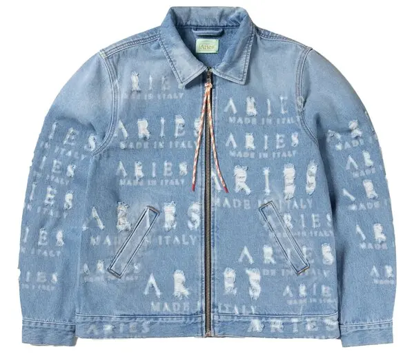 Aries Destroyed Denim Jacket