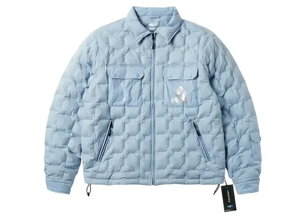PALACE Pertex Work Down Jacket - Dusty Blue