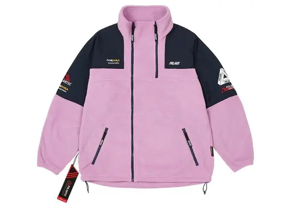 PALACE Polartec Double Zip Funnel - Purple