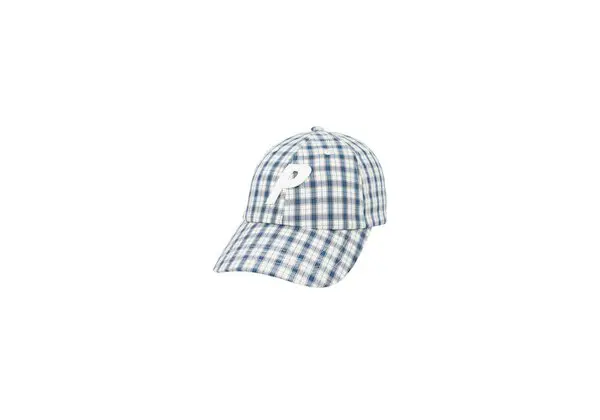 PALACE Plaid P 6-panel Cap - White