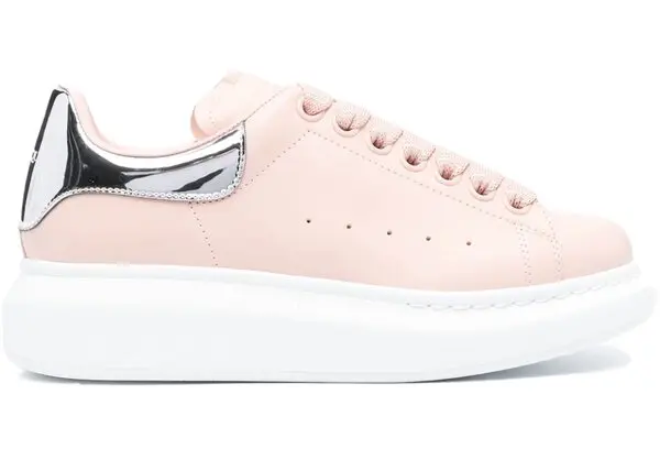 Alexander McQueen Oversized Sneakers - Light Pink/silver/tone