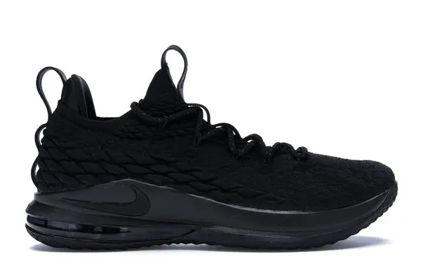 Nike Lebron 15 Low Top Sneakers - Black/thunder Grey