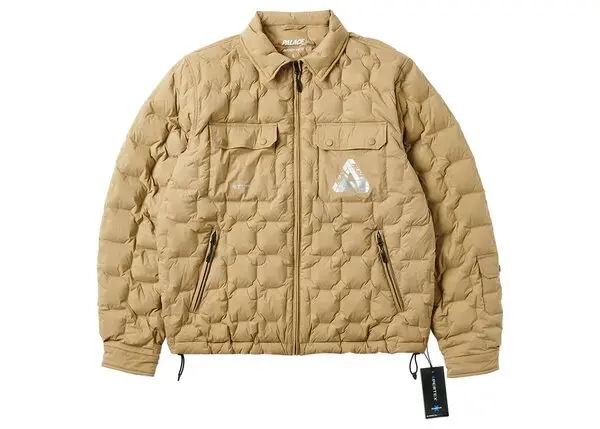 PALACE Pertex Work Down Jacket - Tan