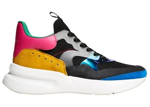Alexander McQueen Oversized Runner Sneakers - Black/blue/multione-colorcolor
