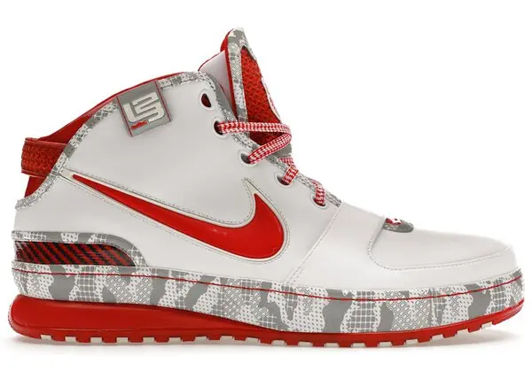 Nike Lebron 6 Ohio State Sneakers - White/red/silver
