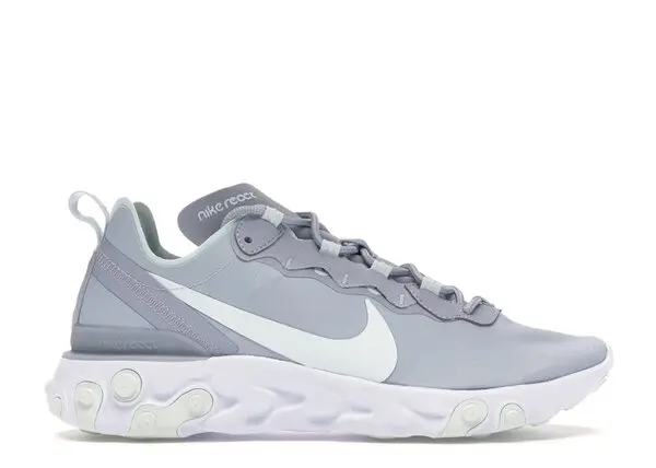 Nike React Element 55 Sneakers - Wolf Grey/white/ghost Aqua