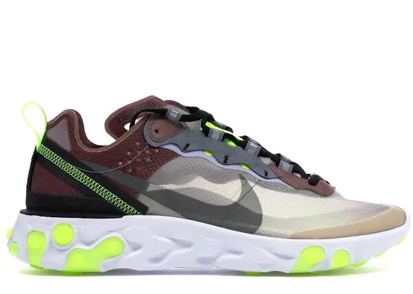Nike React Element 87 Sneakers - Desert Sand/cool Grey/smokey Mauve