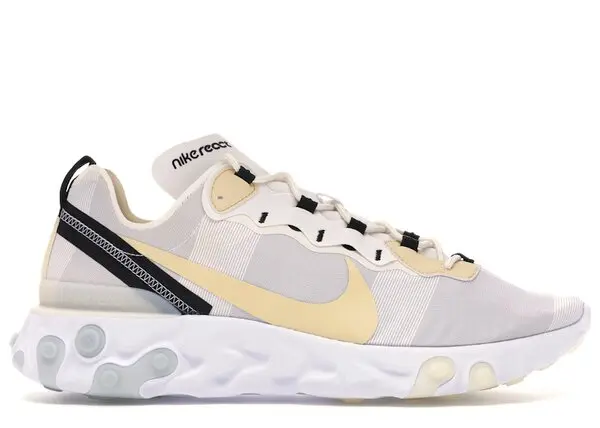 Nike React Element 55 - White/pale Vanilla/black