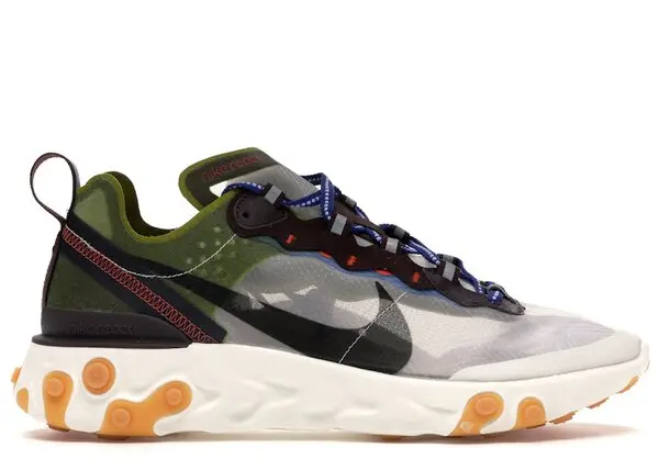 Nike React Element 87 - Moss/black/el Dorado
