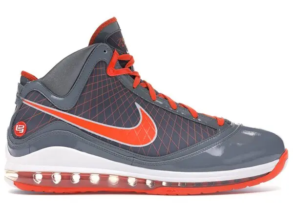 Nike Lebron 7 Eastbay Tb Sneakers - Cool Grey/orange Blazeone-colorwhite