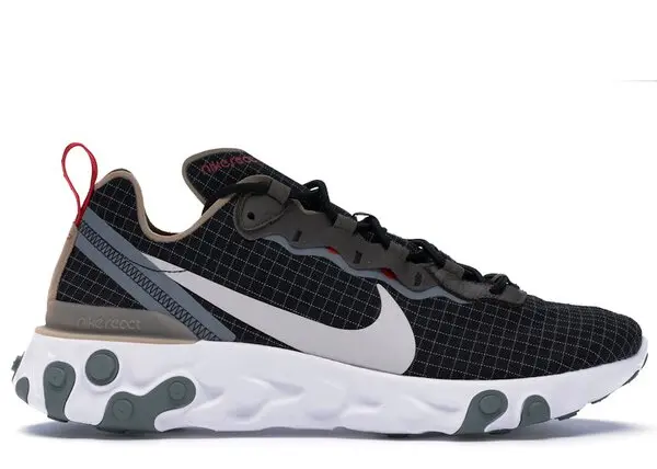 Nike React Element 55 Sneakers - Black/brown/beige
