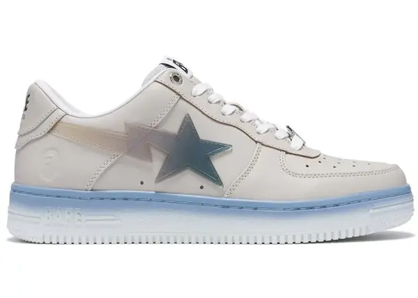 A BATHING APE Sta #5 Gradientin Sneakers - Beige/blue