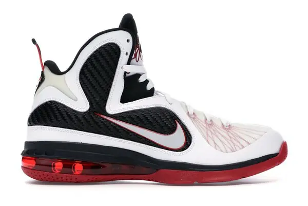 Nike Lebron 9 Sneakers - White/whiteone-colorblackone-colorsport Red