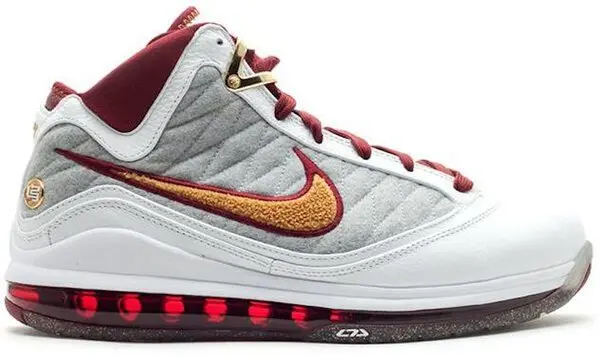 Nike Lebron 7 Ps Mvp Sneakers - White/bronze/team Red