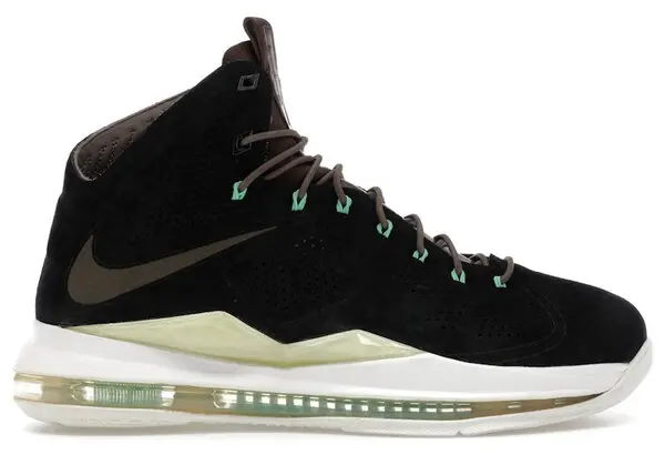 Nike Lebron X Ext Suede Sneakers - Black/dark Field Brown