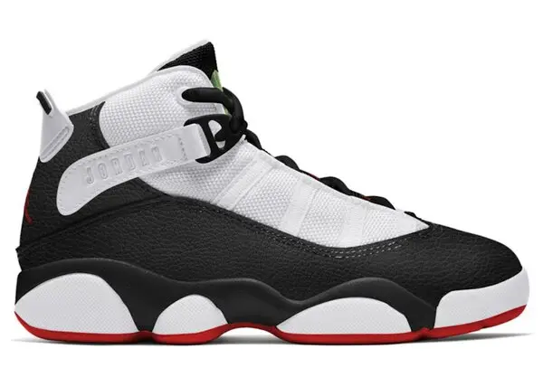 JORDAN 6 Rings He Got Game Sneakers - Black/university Red/white