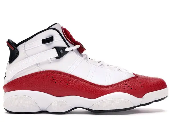 JORDAN 6 Rings - White/university Red/black
