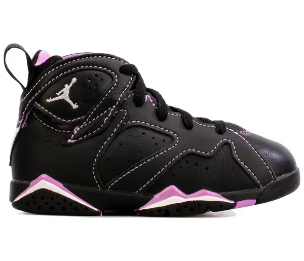 JORDAN 7 Retro Sneakers - Black/barely Grape/rush Fuchsia