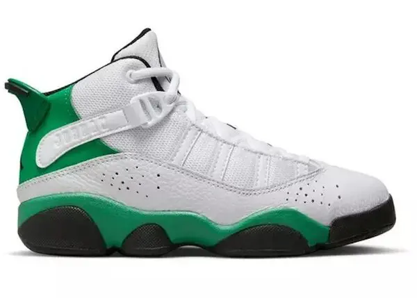 JORDAN 6 Rings - White/black/lucky Green