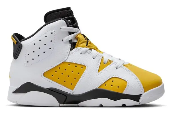 JORDAN 6 Retro Sneakers - White/yellow Ochre/black