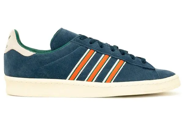 Adidas Campus 80s Sneakers - Navy Blue/collegiate Orange/crystal White