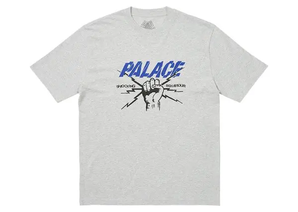 PALACE Shocking Behaviour T-shirt - Grey Marl