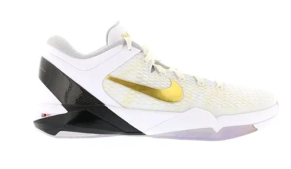 Nike Kobe 7 Elite Sneakers - White/metallic Gold/black