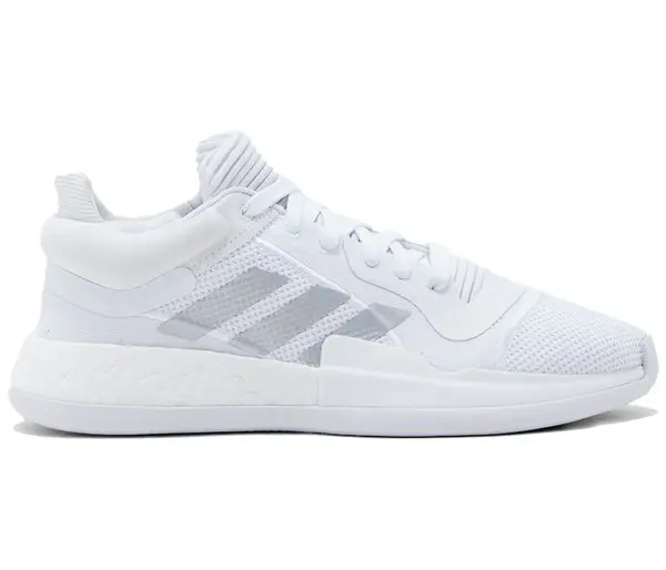 Adidas Marquee Boost Low Sneakers - Cloud White/silver Metallic