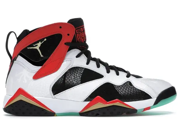 JORDAN Retro Greater China Sneakers - White/chile Red/black
