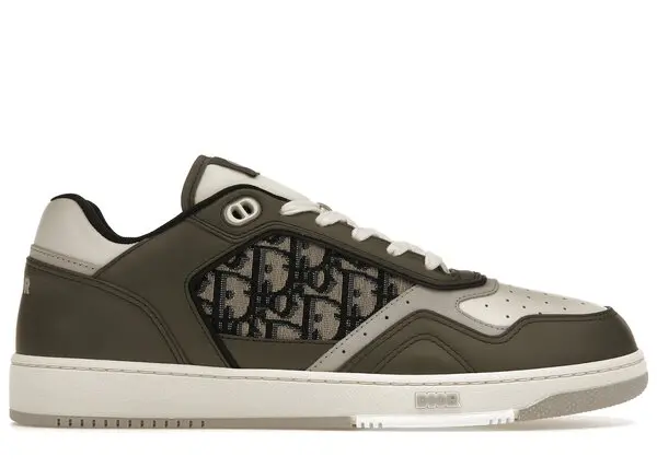 Dior B27 Low Top Sneakers - Olive/cream/beige